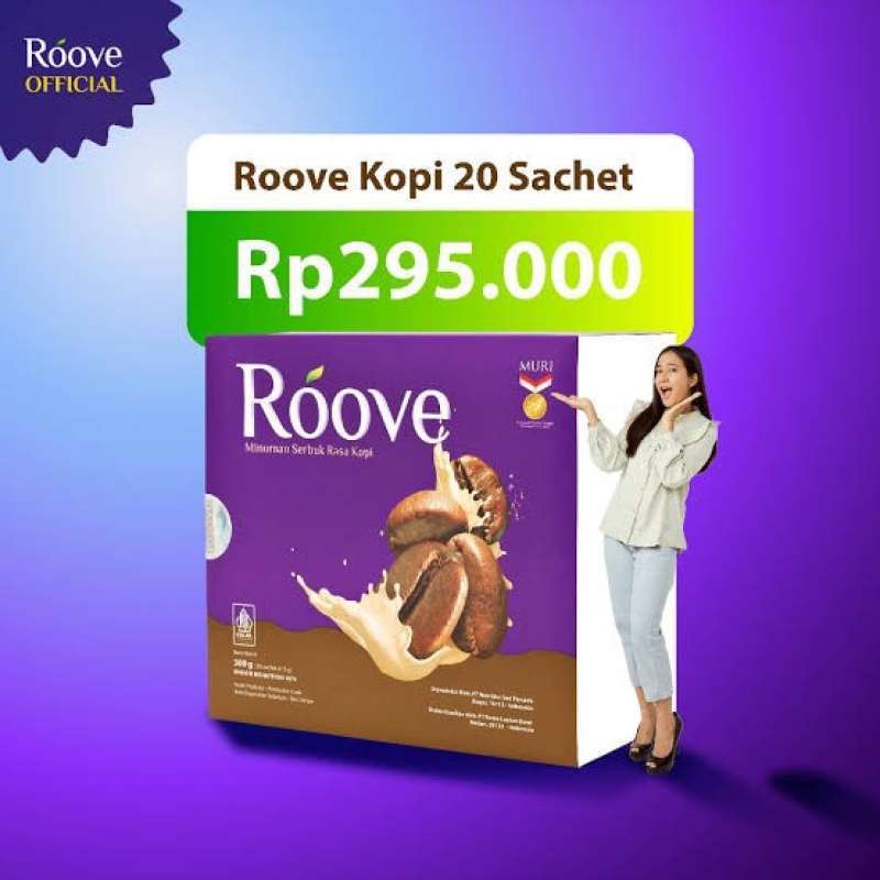 Jual ROOVE Coffee Colagen Drink 10 20 Sachet Rovee kolagen collagen ...