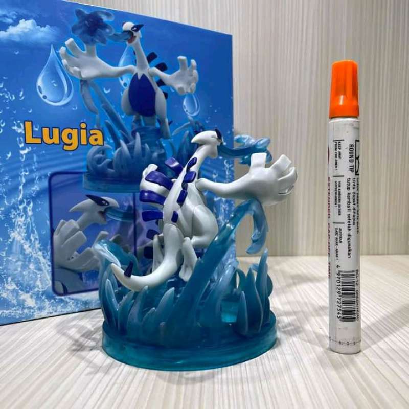 Jual mainan static figure pokemon lugia pocket monster with diorama ...