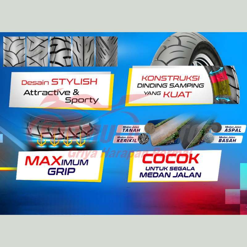 Jual Aspira Maxio Rapido Ring 14 Tubeless All Size (Hard Compound) Ban ...