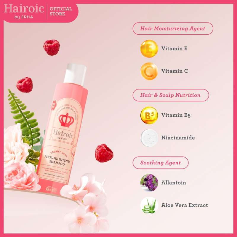 Jual Hairoic by ERHA - Shampoo Parfum Dreamy Hour Perfume Intense Sampo ...