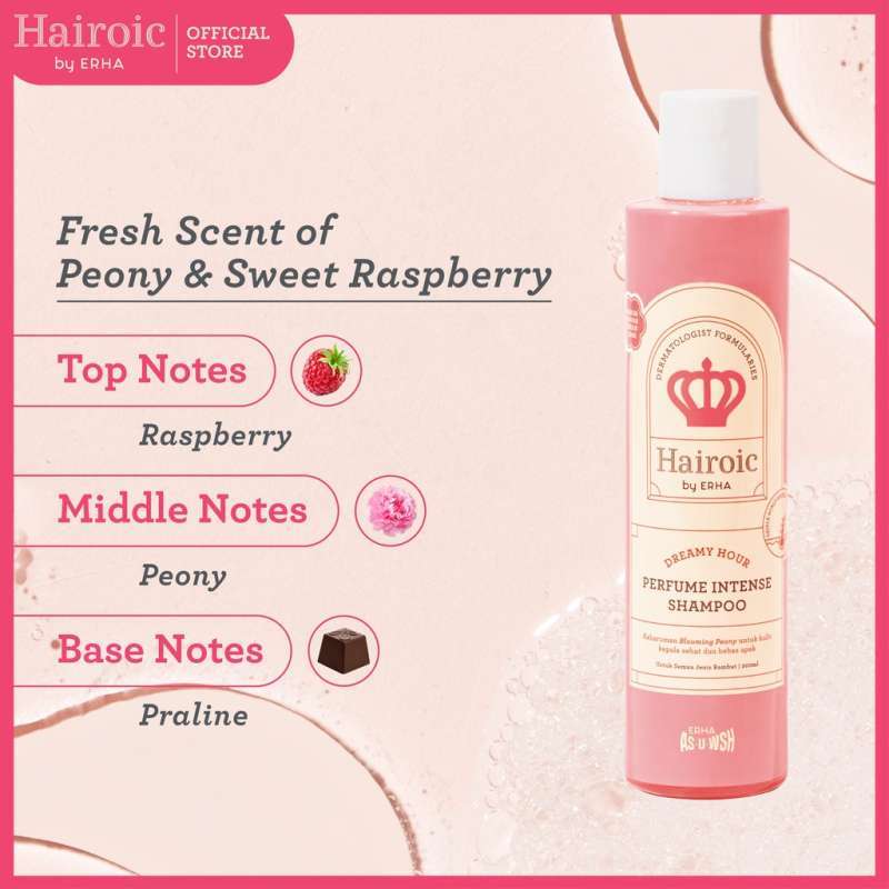 Jual Hairoic by ERHA - Shampoo Parfum Dreamy Hour Perfume Intense Sampo ...