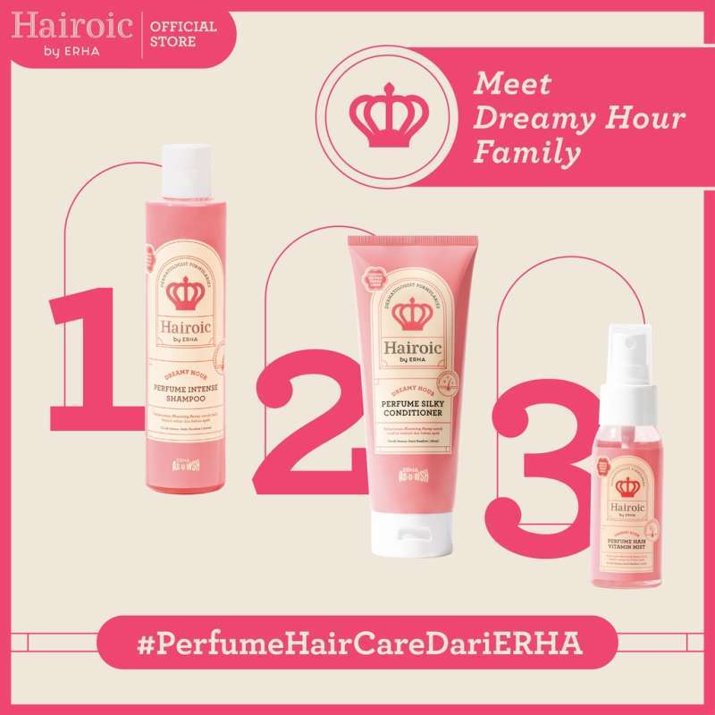 Jual Hairoic by ERHA - Shampoo Parfum Dreamy Hour Perfume Intense Sampo ...