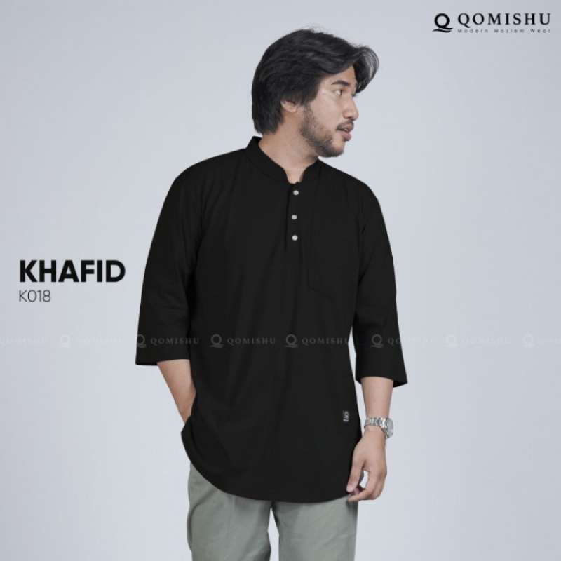 Promo Kurta Kaos Pakistan Lengan 3/4 Kerah Shanghai Pria Dewasa Combed ...