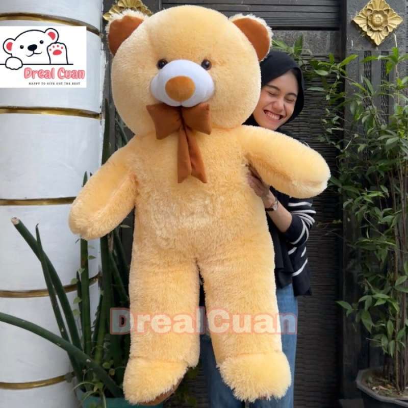 Promo Boneka Teddy Bear Beruang Besar Jumbo Tinggi 100cm 1 Meter Import ...