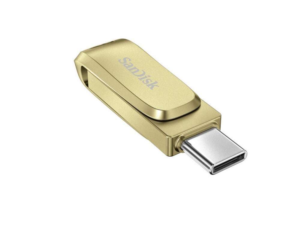 Promo SanDisk Ultra Dual Drive Luxe OTG 128GB USB 3.2 Type-C ( Gold ...