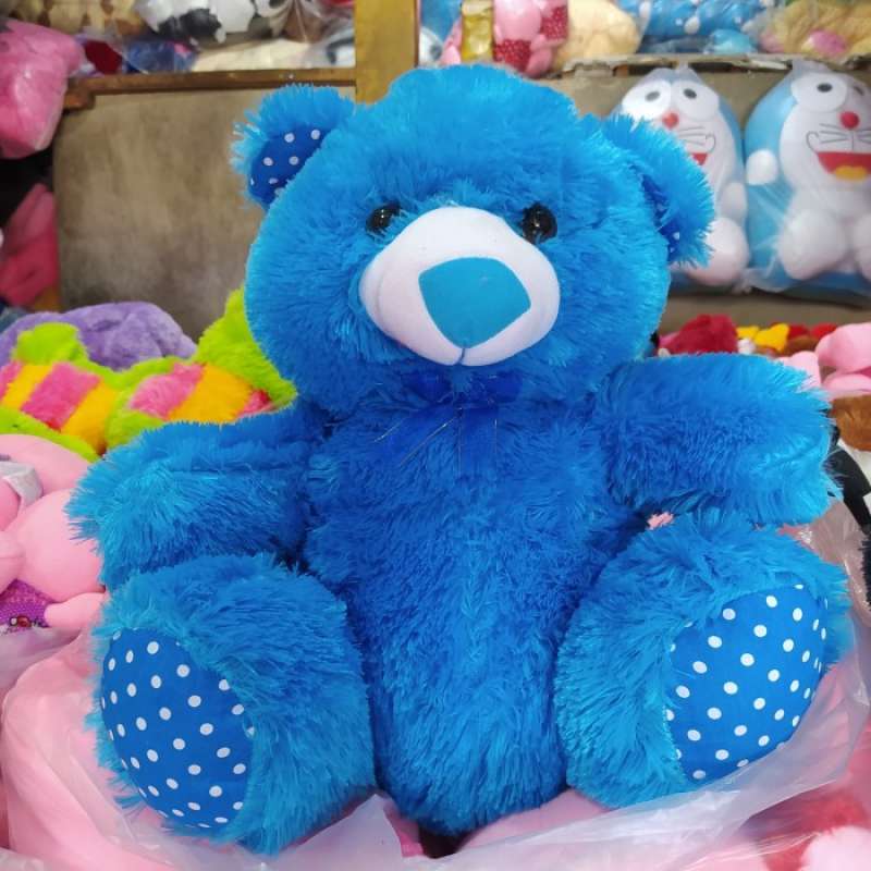 Promo Boneka Beruang Jari - Biru - Biru Diskon 2% Di Seller Flexzone ...