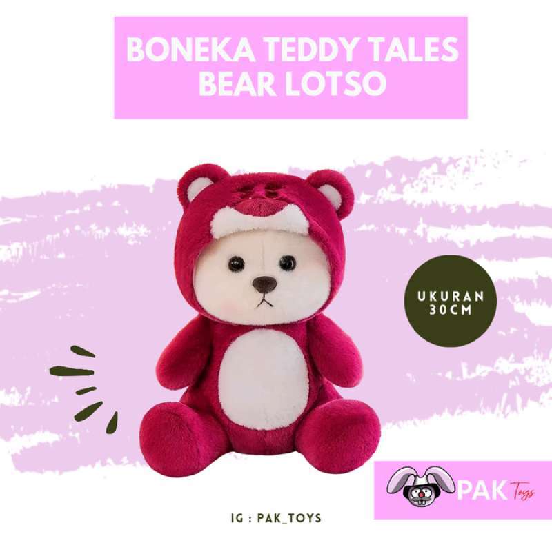 Promo boneka Teddy Tales Bear cosplay lotso toy story - STITCH - LOTSO ...