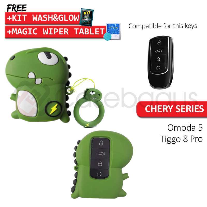 Jual Chery Omoda 5, Tiggo 8 Pro - Cute Dino Case Kunci Mobil Key Cover ...
