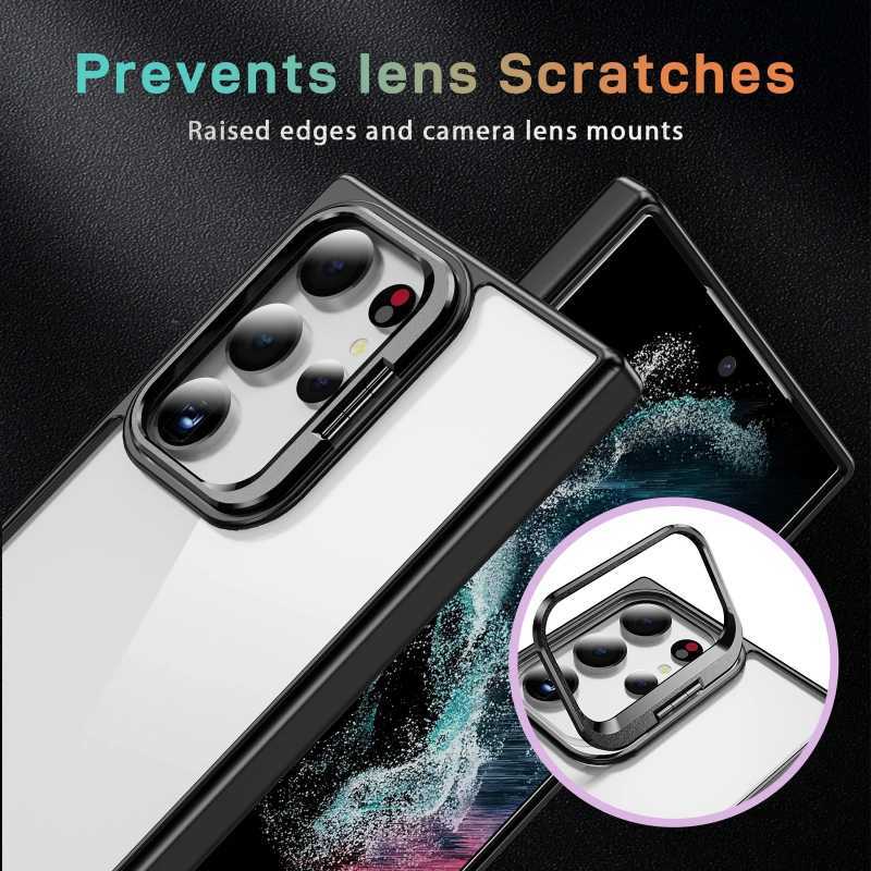 Jual Premium TPU Bumper Case Samsung S24 Plus Ultra - Lens Frame Metal ...