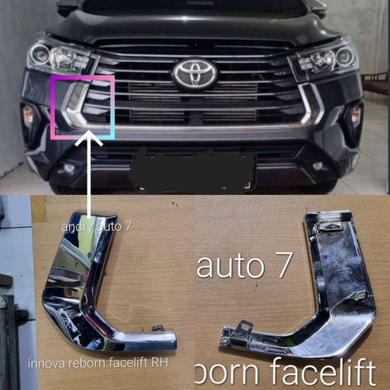 Promo List Chrome Grill Innova Reborn Facelift 2021 2022 - Kanan Diskon ...