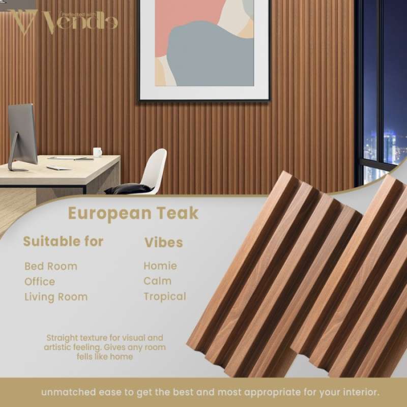 Promo WPC 24MM 3 METER WALL PANEL DINDING KAYU - DEKOR DINDING 3D WALL ...