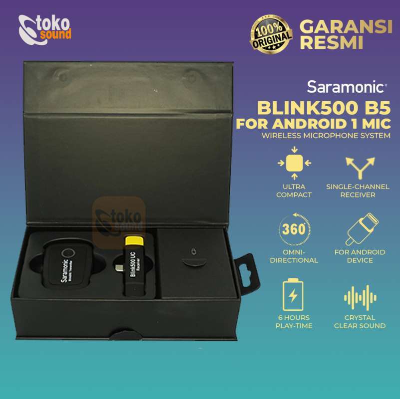 Jual Saramonic Blink 500 B4 - 2x WIRELESS CLIP-ON MIC FOR iPhone /iPad di Seller Tokosound ...