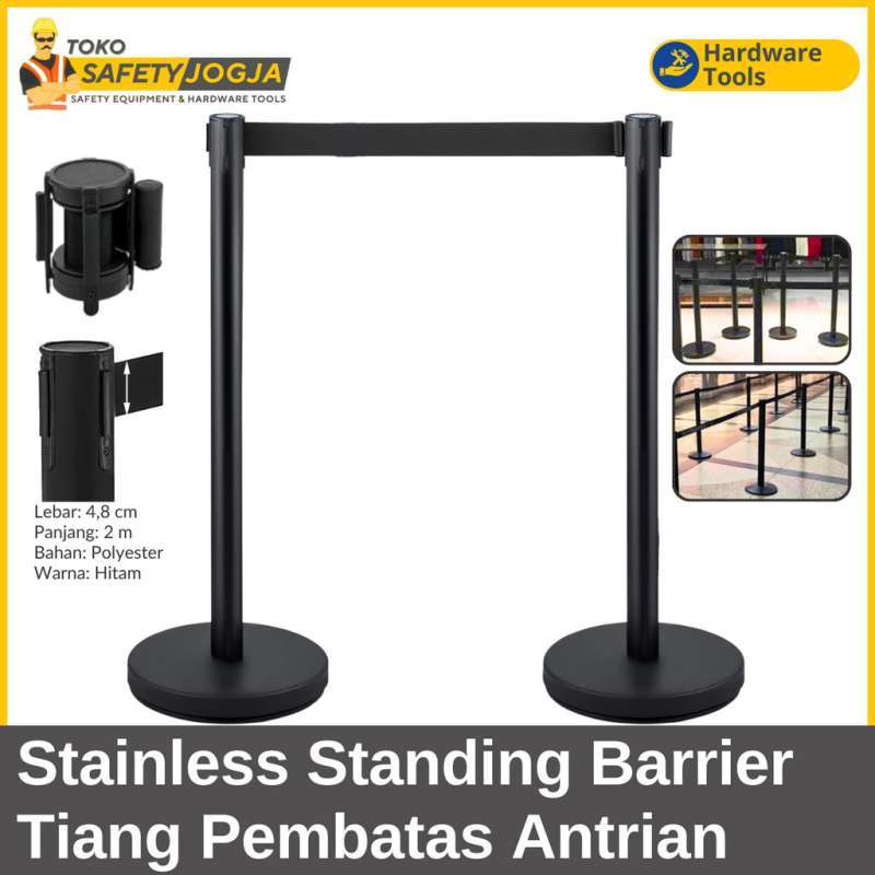 Jual Standing Barrier Tiang Antrian / Tiang Stainless Penghalang Jalan ...