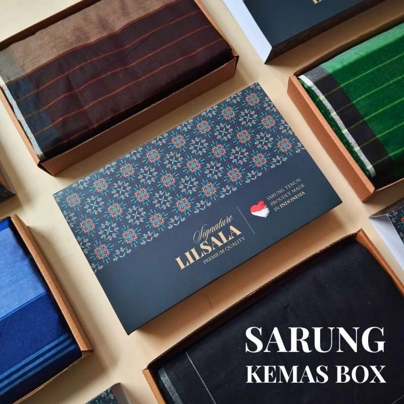 Promo Sarung Kemas Box Dewasa Tenun Bahan Lembut Hampers Ramadhan ...