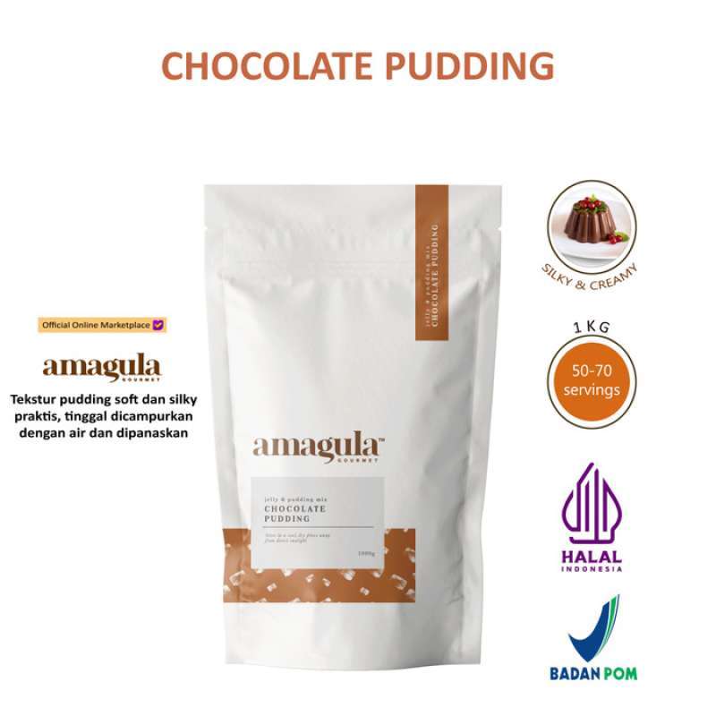 Promo Chocolate Pudding Powder / 100% Halal / 1kg / Amagula / Horeca ...