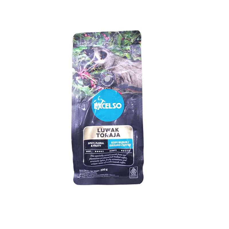 Jual EXCELSO COFFEE LUWAK TORAJA BUBUK 200G di Seller Hypermart ...