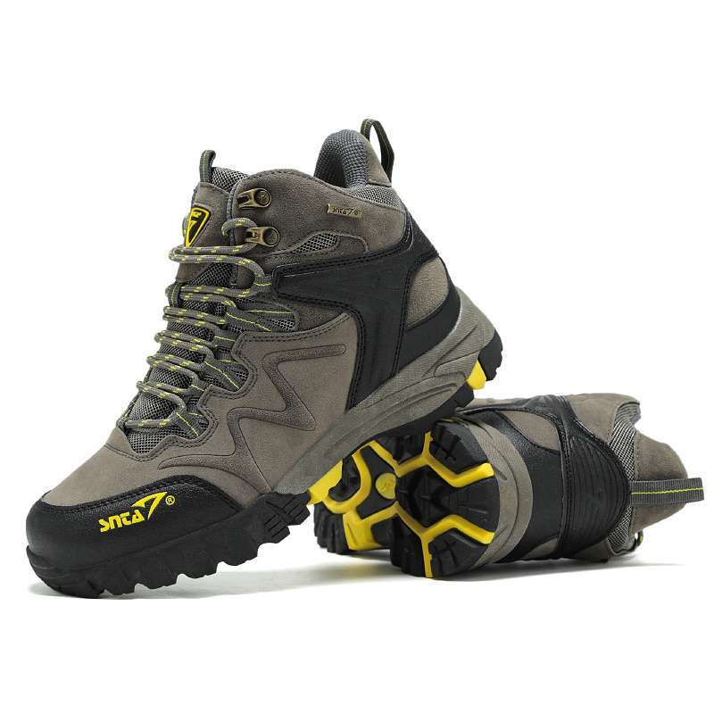 Jual Sepatu Gunung Pria Snta 503 Grey Yellow Adventure Hiking/Trekking ...