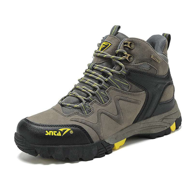 Jual Sepatu Gunung Pria Snta 503 Grey Yellow Adventure Hiking/Trekking ...