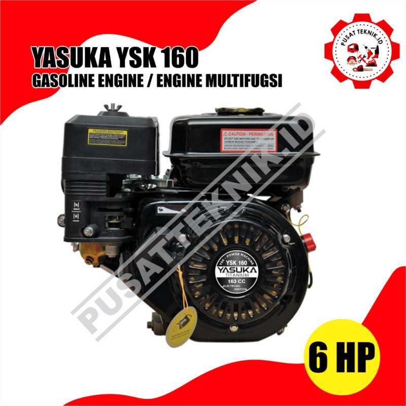 Jual ENGINE YASUKA YSK160 6 HP PENGGERAK BENSIN YASUKA YSK 160 6HP di Seller PUSAT TEKNIK ID ...