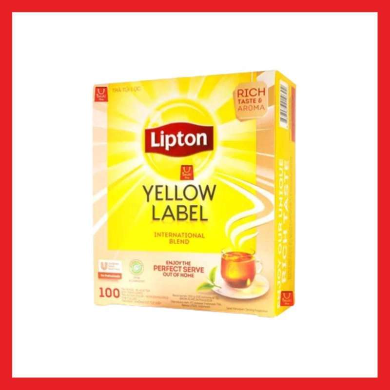 Jual Lipton Tea Yellow Label International Blend Teh Hitam 1 Pak ...