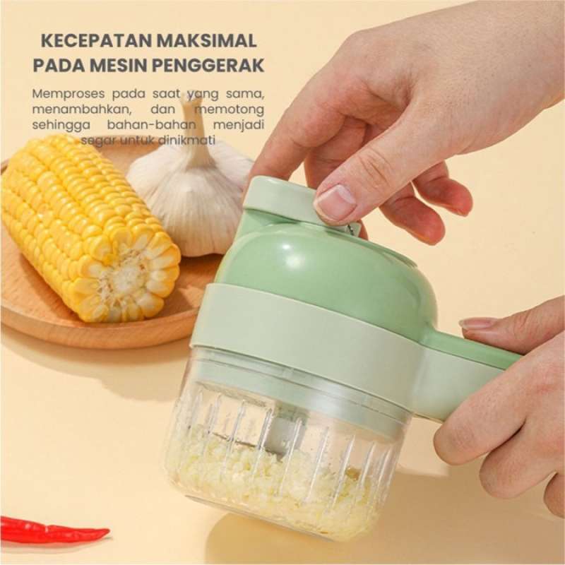 Promo Blender Chopper 4in1 Portable Mini Food Chopper Multifungsi ...