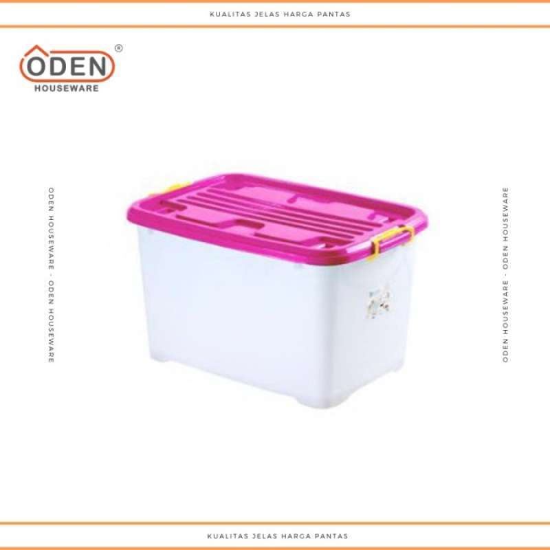 Promo Container Box Ezy 130l ( Khusus Gojek / Grab ) - Pink Multicolor ...
