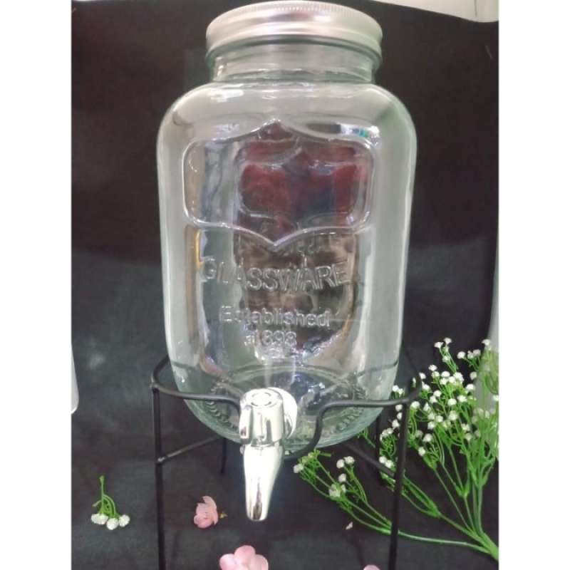 Promo Dispenser Parfum/ Cairan / Perfumes Minuman 4 Liter Kaca Bening ...