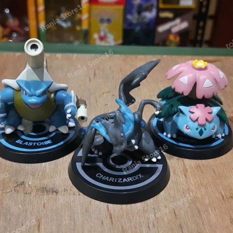 Promo Action figure pokemon mega blastoise charizard venuasur mainan ...