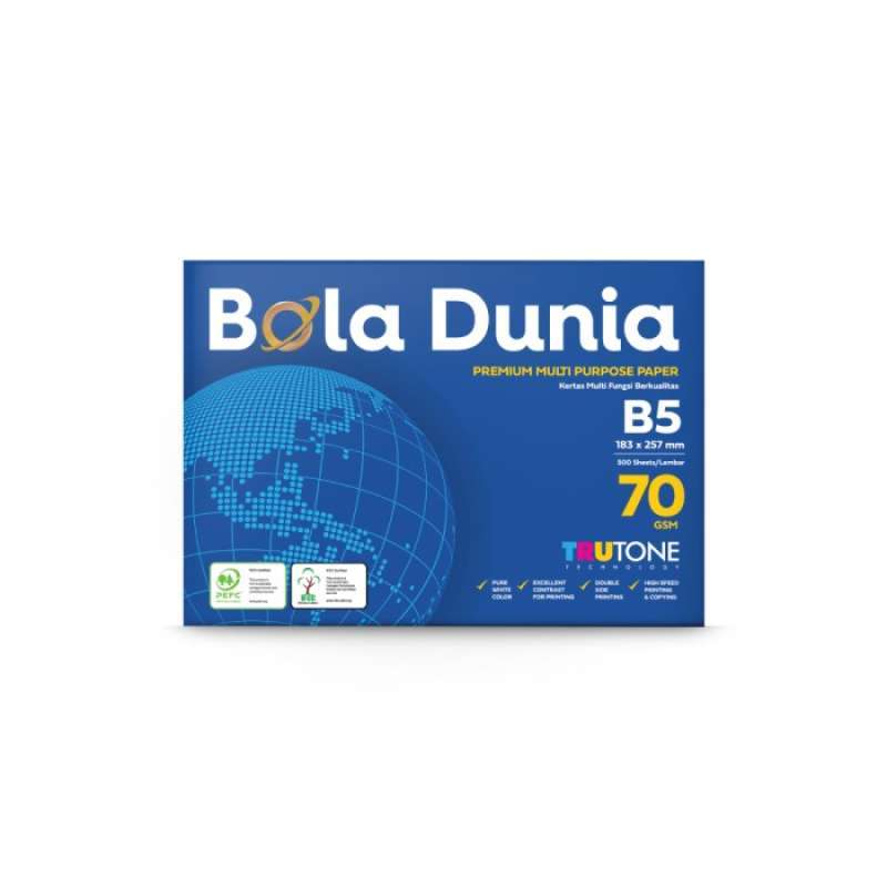 Jual Bola Dunia Kertas Fotocopy 70 GSM - B5 di Seller SiDU Official Store - Cimandala, Kab ...