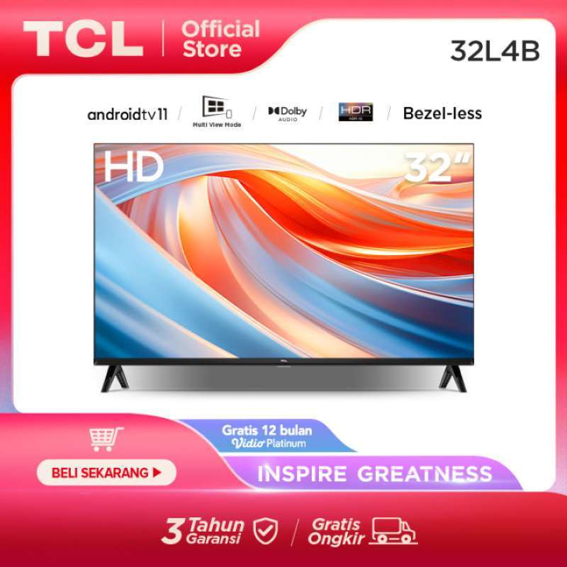 Promo TCL 32 L4B ANDROID TV Diskon 27% di Seller Duta Suara Electronics Official Store - Duri ...