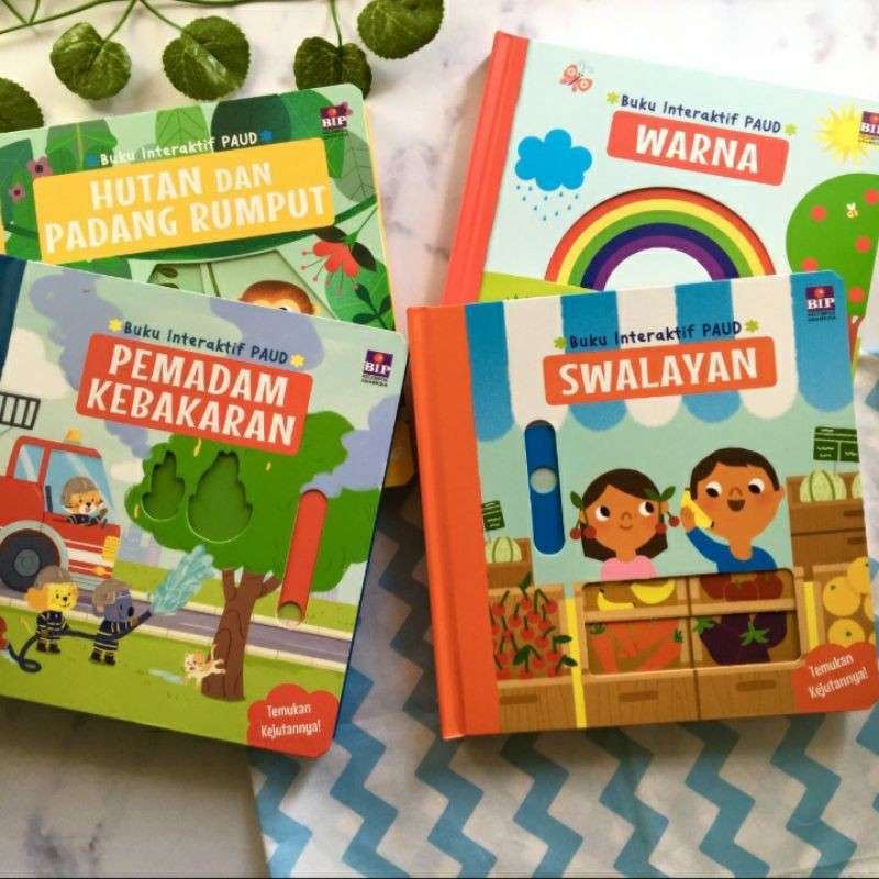 Jual Buku Interaktif Paud : Hutan / Pemadam / Warna / Swalayan / Musim ...