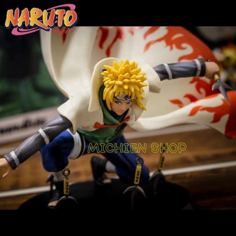 Promo Naruto : Yondaime Hokage Minato Namikaze Action Figure Miniatur ...