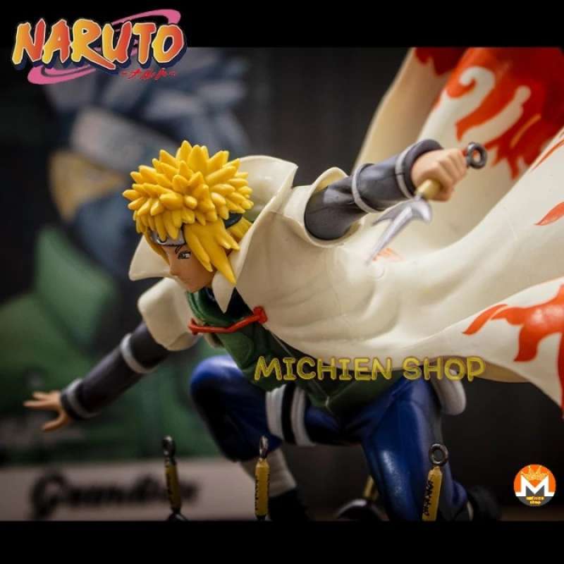 Promo Naruto : Yondaime Hokage Minato Namikaze Action Figure Miniatur ...