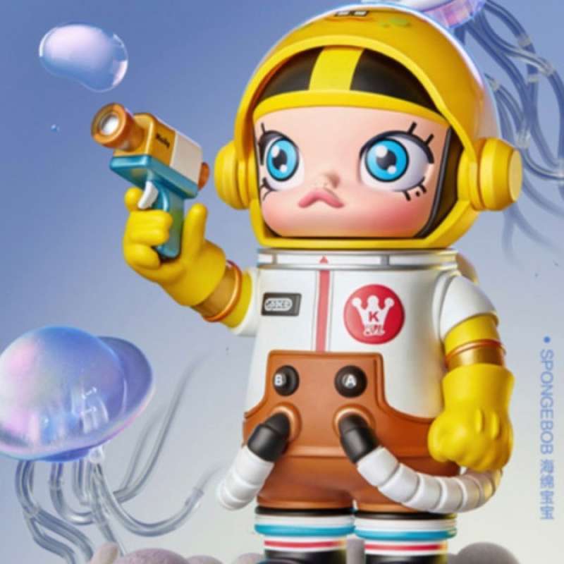 Promo Pop Mart 100% Mega Space Molly - Spongebob Blind Box Mega ...