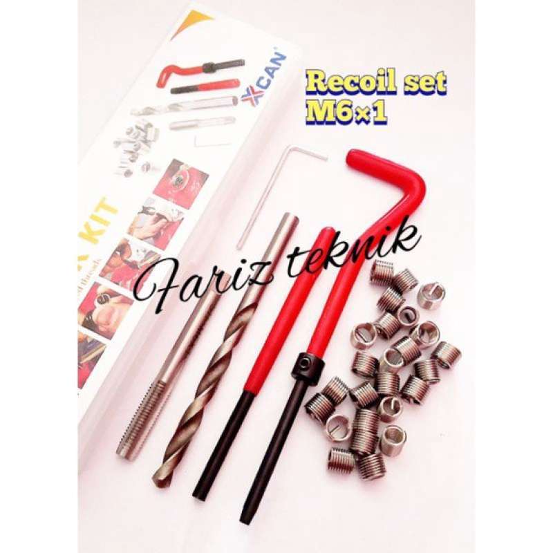 Promo recoil set baut kunci 10. M6Ã—1 set tap bor handle.utk drat slek ...