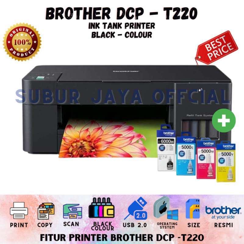 Promo Printer Brother DCP - T220 Original Ink Diskon 9% di Seller SAFKA ...