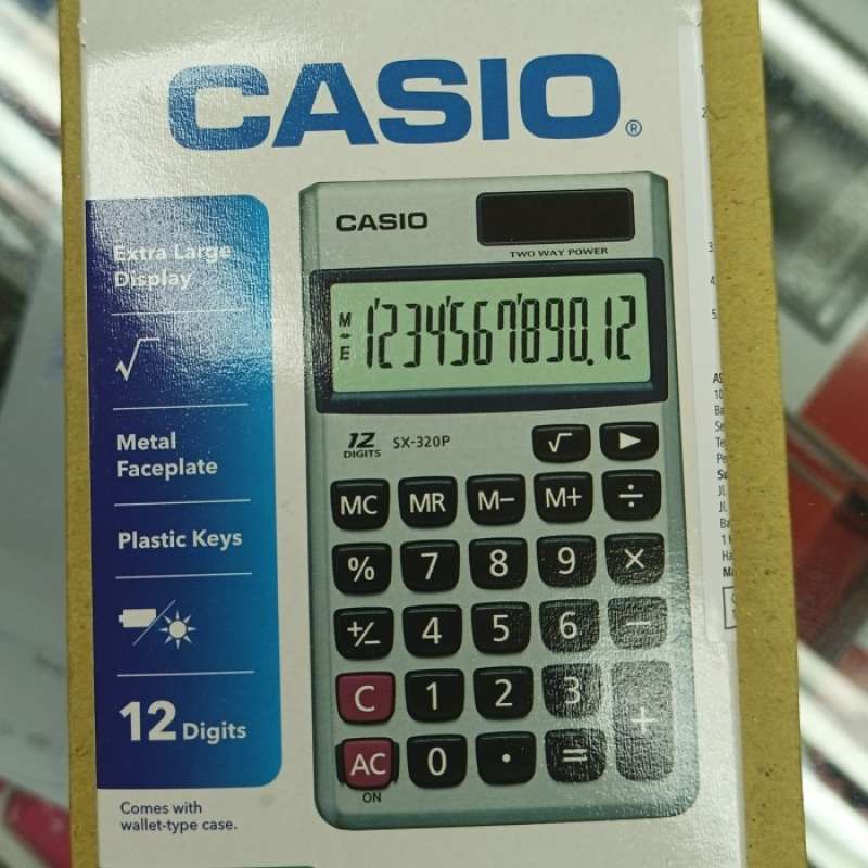 Jual KALKULATOR LIPAT DUAL LEAF CASIO SX 220 ORIGINAL BERGARANSI 12 ...