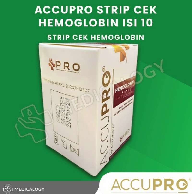 Jual Accupro Strip Cek Hemoglobin / Accu Pro Hb 10 Strip Di Seller Medicalogy - Kelapa Gading ...