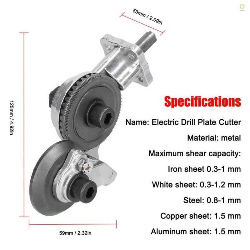 Jual Rachome Adaptor Bor Gunting Plat Besi Metal Drill Cutter Di Seller ...