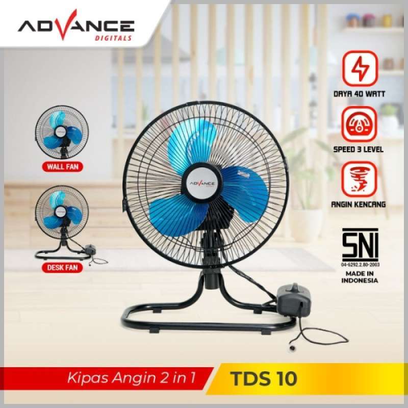 Jual Advance Tds-12 Kipas Angin Dinding Meja 12 Inch Hemat Listrik ...