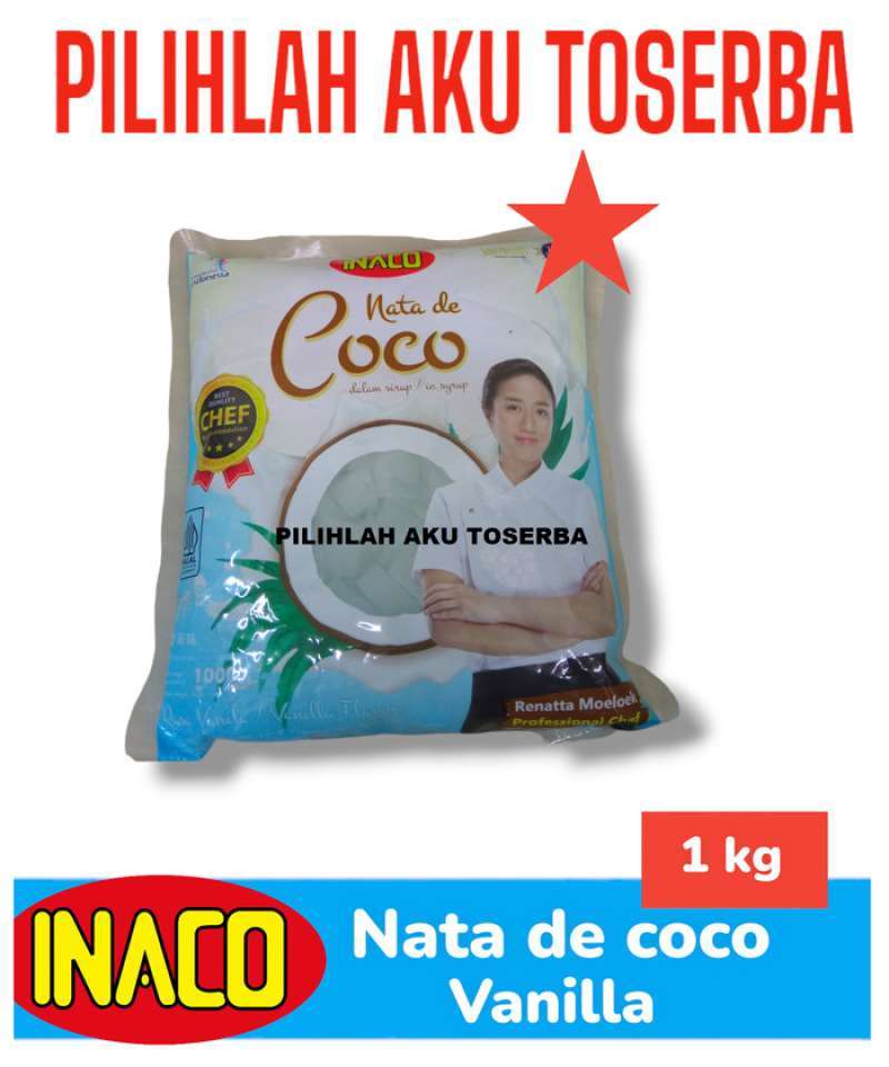 Promo Inaco Nata De Coco 1 Kilo Rasa Vanilla - ( Harga 1 Bungkus ...