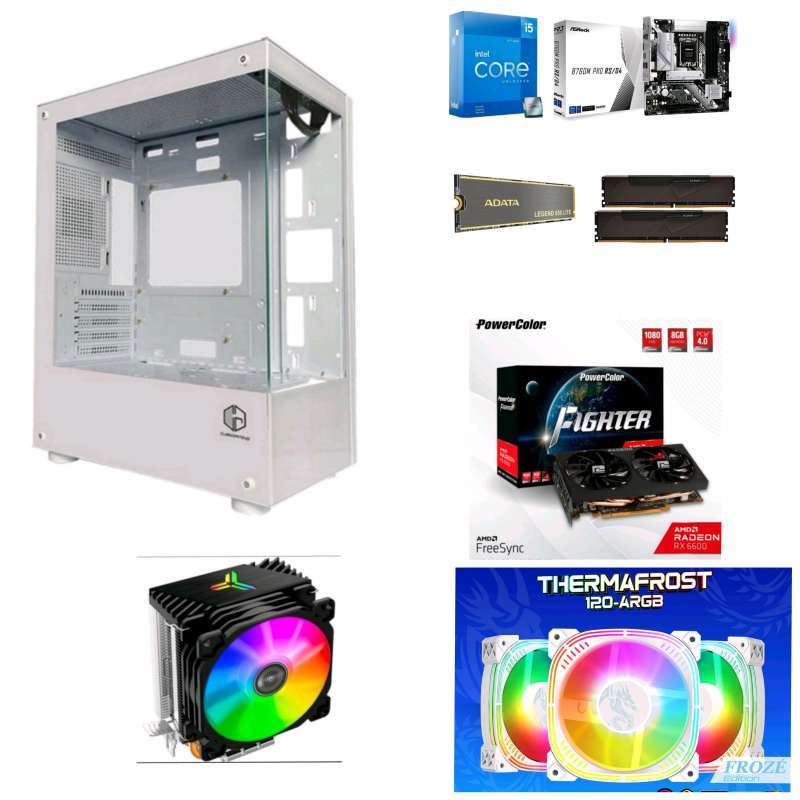Jual Rakitan Pc Gaming / Rendering Intel Core I5 12400f Gen 12 Vga Rx 6600 8gb Di Seller ...