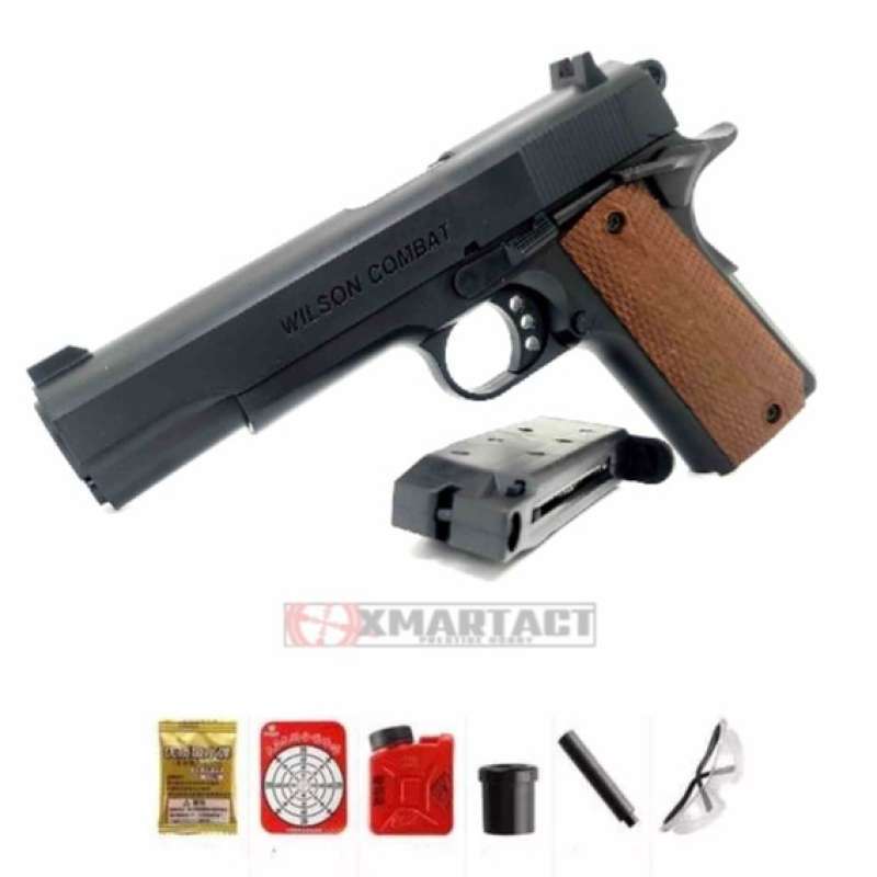 Promo Mainan Wgg M1911 Mag Feed Manual Spring Powered Water Gel Blaster ...