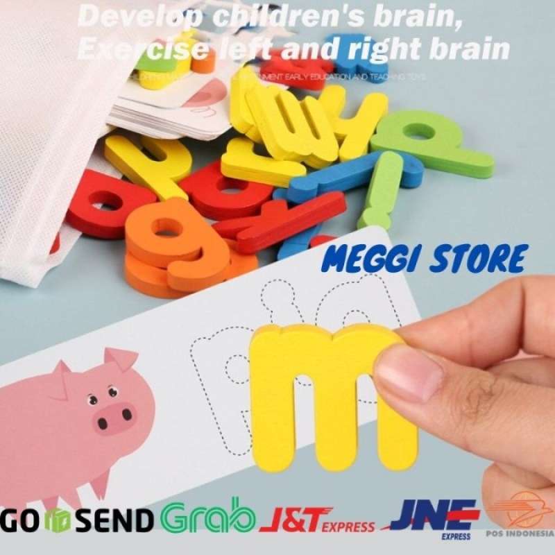 Promo Mainan Edukasi Cocokkan Kata Word Matching Spelling Game Belajar ...