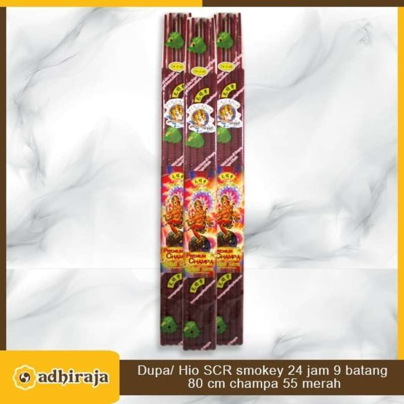 Promo Dupa/ Hio Scr Smokey 24 Jam 9 Batang 80 Cm Champa 55 Merah Diskon ...
