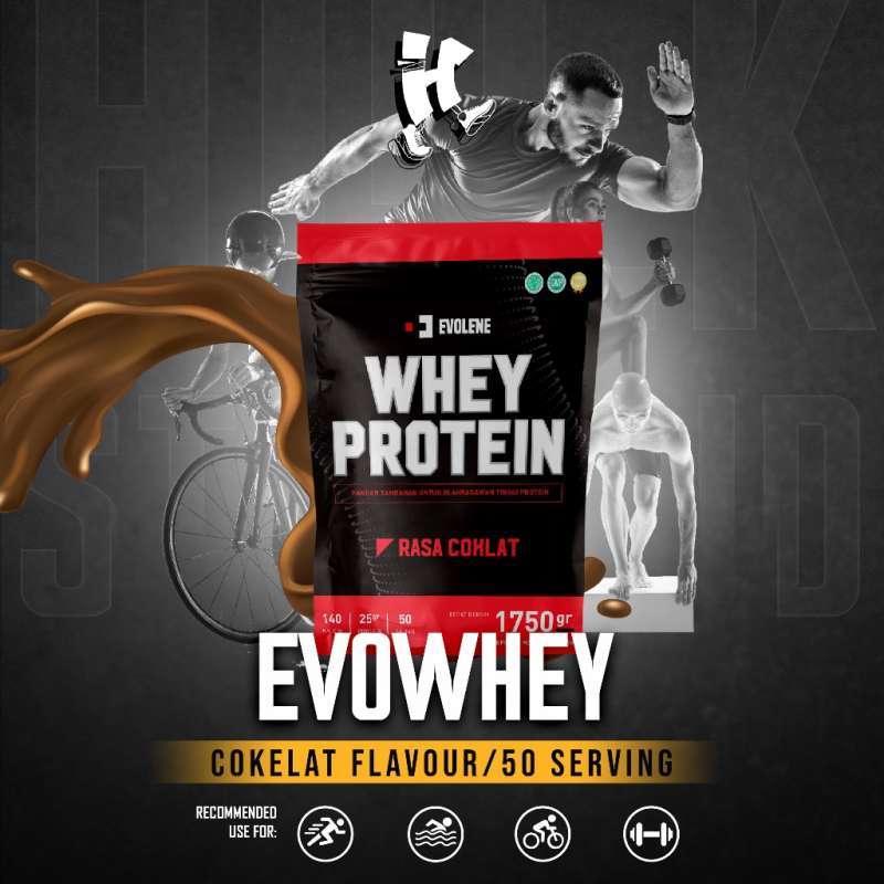 Jual Evolene Evowhey Susu Protein Rasa Coklat 1750gr 50 Sachet Minuman ...