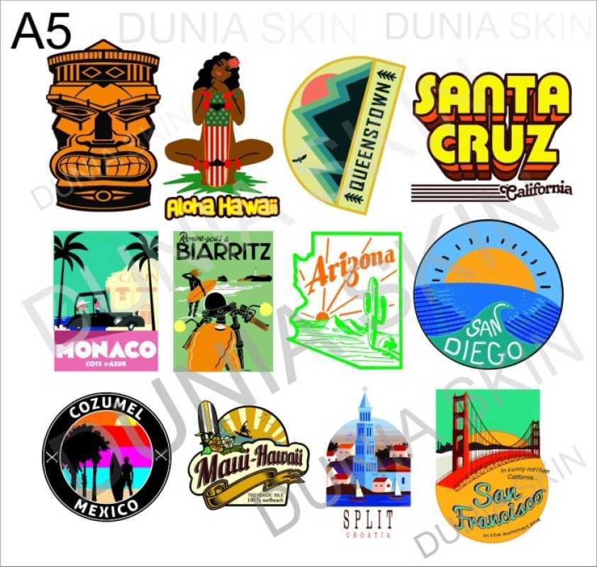 Promo Sticker Rimowa / Travel Label Design A5 - Santa Cruz | Country ...