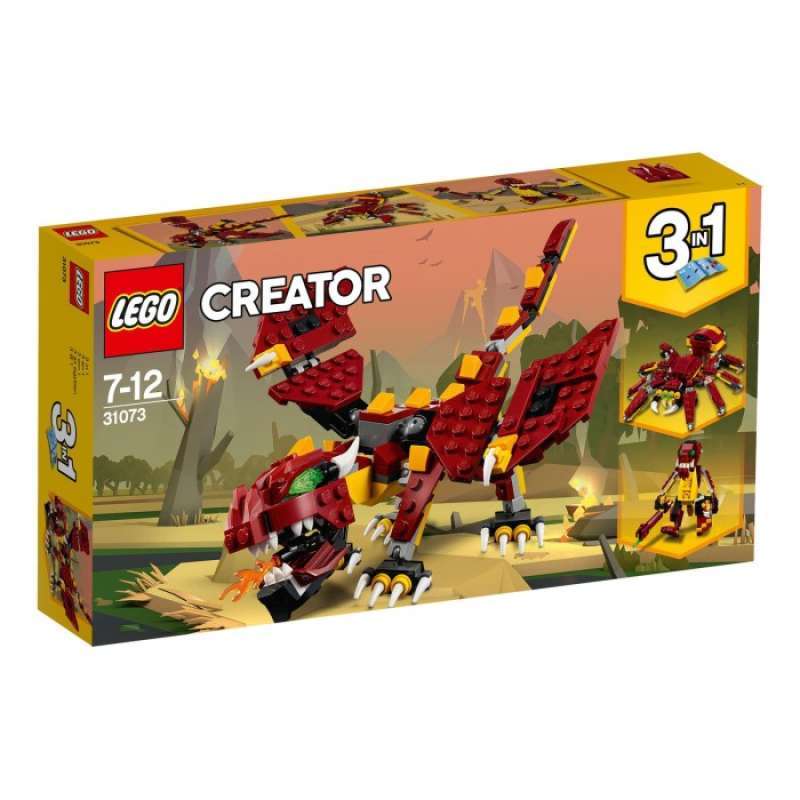 Promo Lego Creator 3in1-31073 Mythical Creatures Set Dragon Dinosaurus ...
