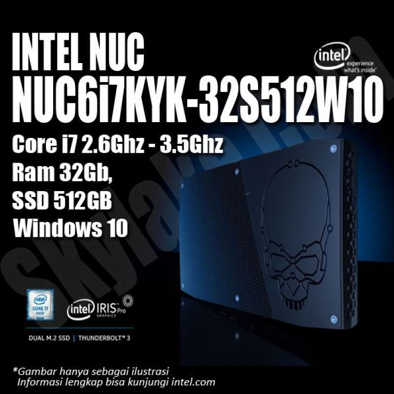 Promo Intel Nuc6i7kyk-32s512w10 Minipc Core I7 Diskon 23% Di Seller Praptuma - Cengkareng Barat ...