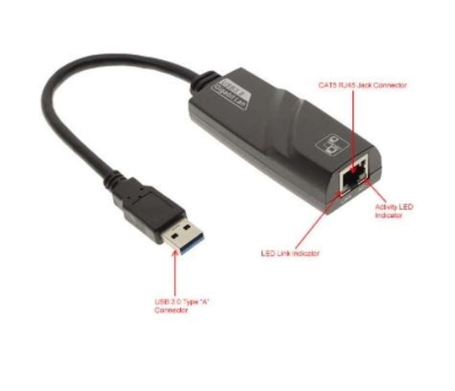 Promo Usb 3.0 To Lan Cable Gigabit Ethernet Adapter Network Nb - Usb3.0 ...